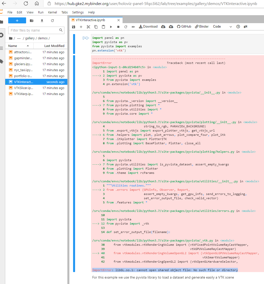 Cannot get VTK running on Binder · Issue #2224 · holoviz/panel · GitHub
