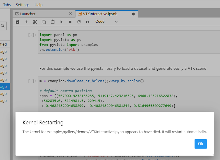 Cannot get VTK running on Binder · Issue #2224 · holoviz/panel · GitHub