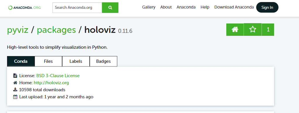 holoviz package outdated · Issue #296 · holoviz/holoviz · GitHub