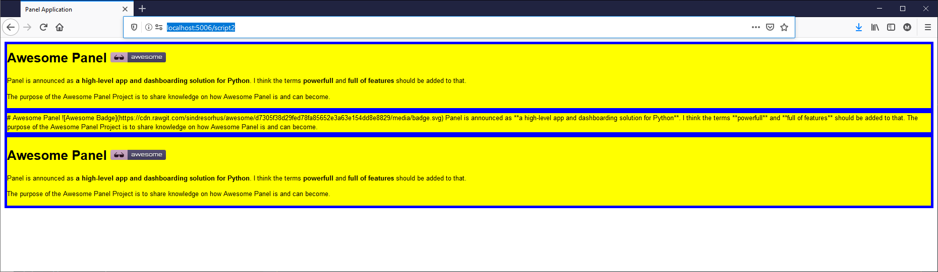Markdown and HTML panes do not react the same to sizing_mode="stretch_width". · Issue #863 ...