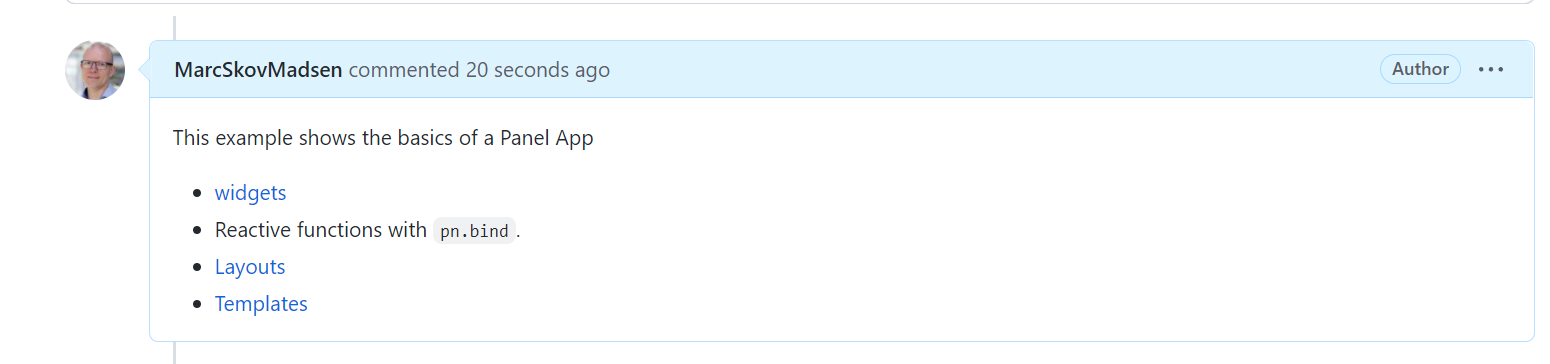 Add reference guide for panel.bind · Issue #3080 · holoviz/panel · GitHub