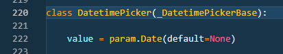 DatetimePicker raises CalendarDate parameter 'start' only takes date types · Issue #3107 ...