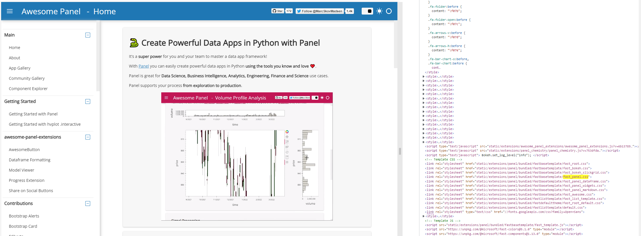 FastListTemplate not working on panel==0.13.0rc5 - CSS is missing · Issue #3340 · holoviz/panel ...
