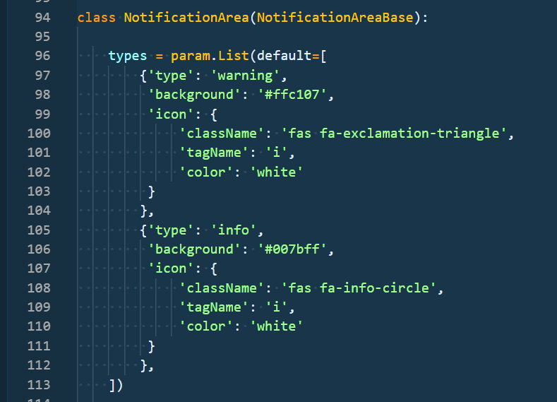 Make it easy to specify the background and foreground color of the ...