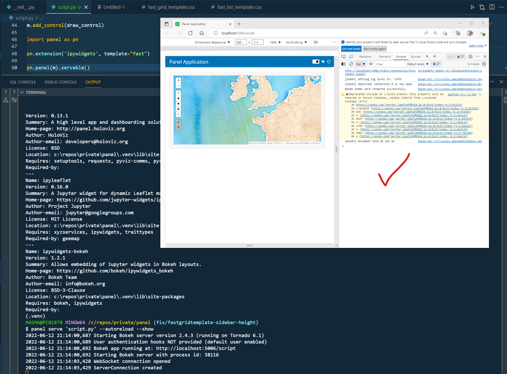 Fix issues hindering use of geemap with Panel · Issue #1101 · gee-community/geemap · GitHub