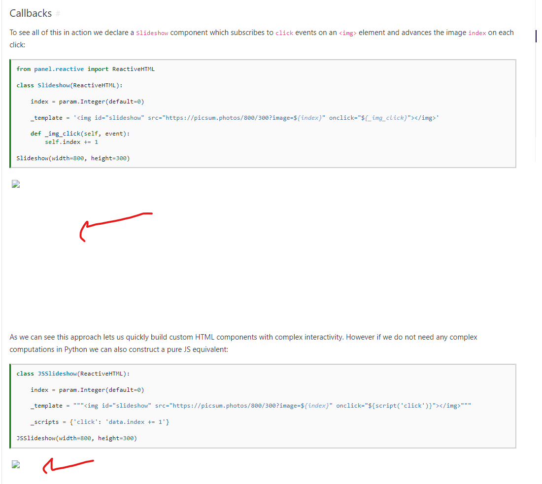 Cannot see pictures for Custom Components guide · Issue #3753 · holoviz/panel · GitHub