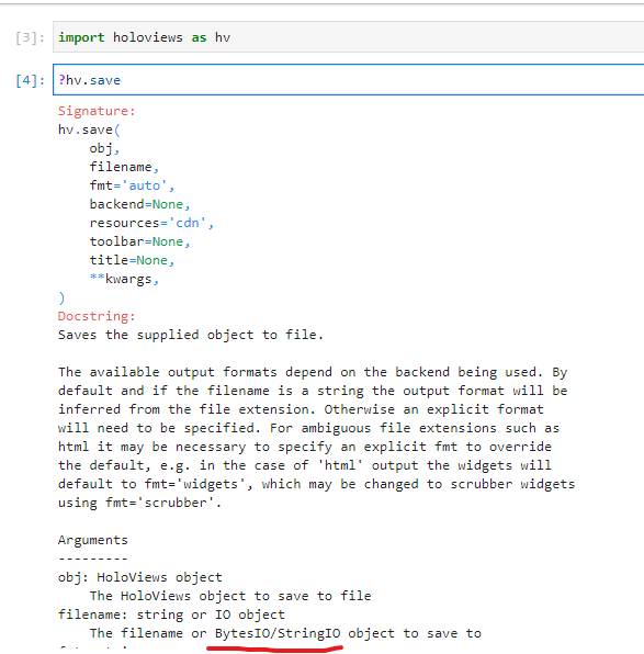 Documentation of save not working · Issue #5415 · holoviz/holoviews · GitHub
