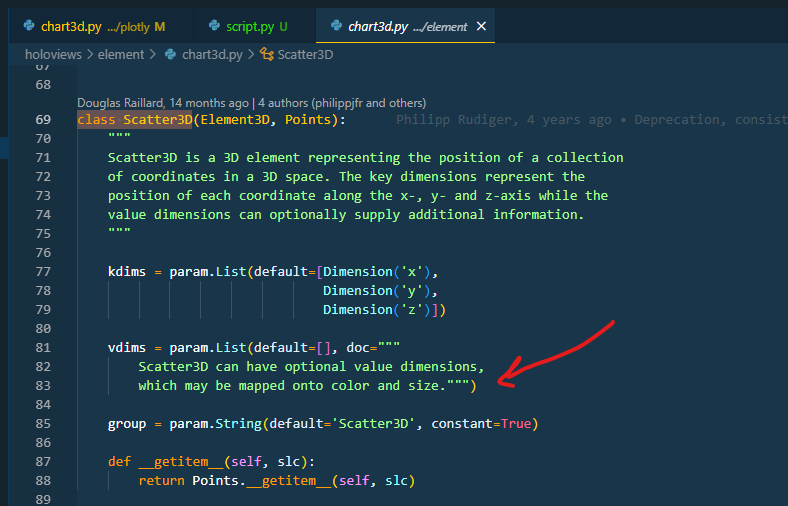 Scatter3d vdims not working · Issue #5417 · holoviz/holoviews · GitHub