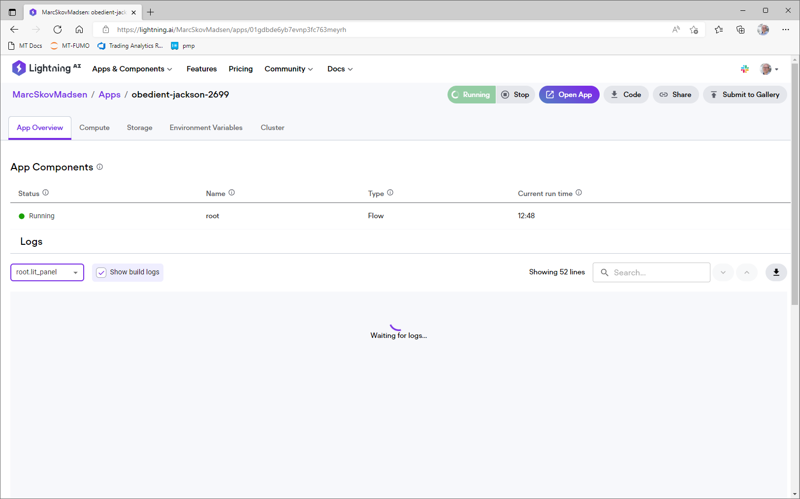 PanelFrontend does not show logs in cloud · Issue #14793 · Lightning-AI/pytorch-lightning · GitHub