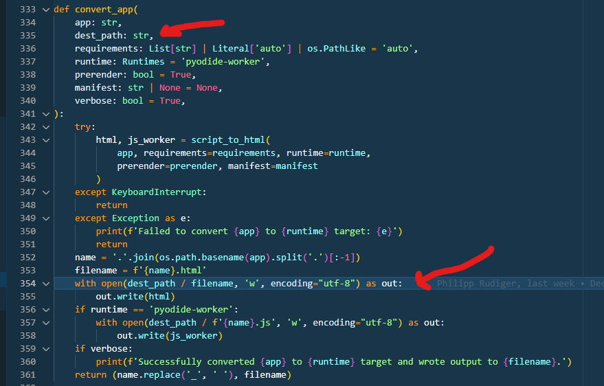 In convert_app incorrect type annotation for dest_path leads to exception. · Issue #3945 ...