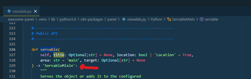 Incorrect Type Annotation For `servablemixin` · Issue 4026 · Holovizpanel · Github 
