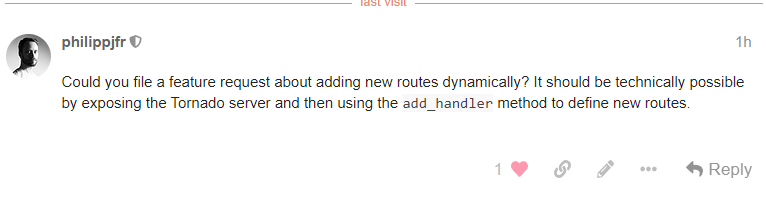 Support adding new routes dynamically · Issue #4203 · holoviz/panel ...