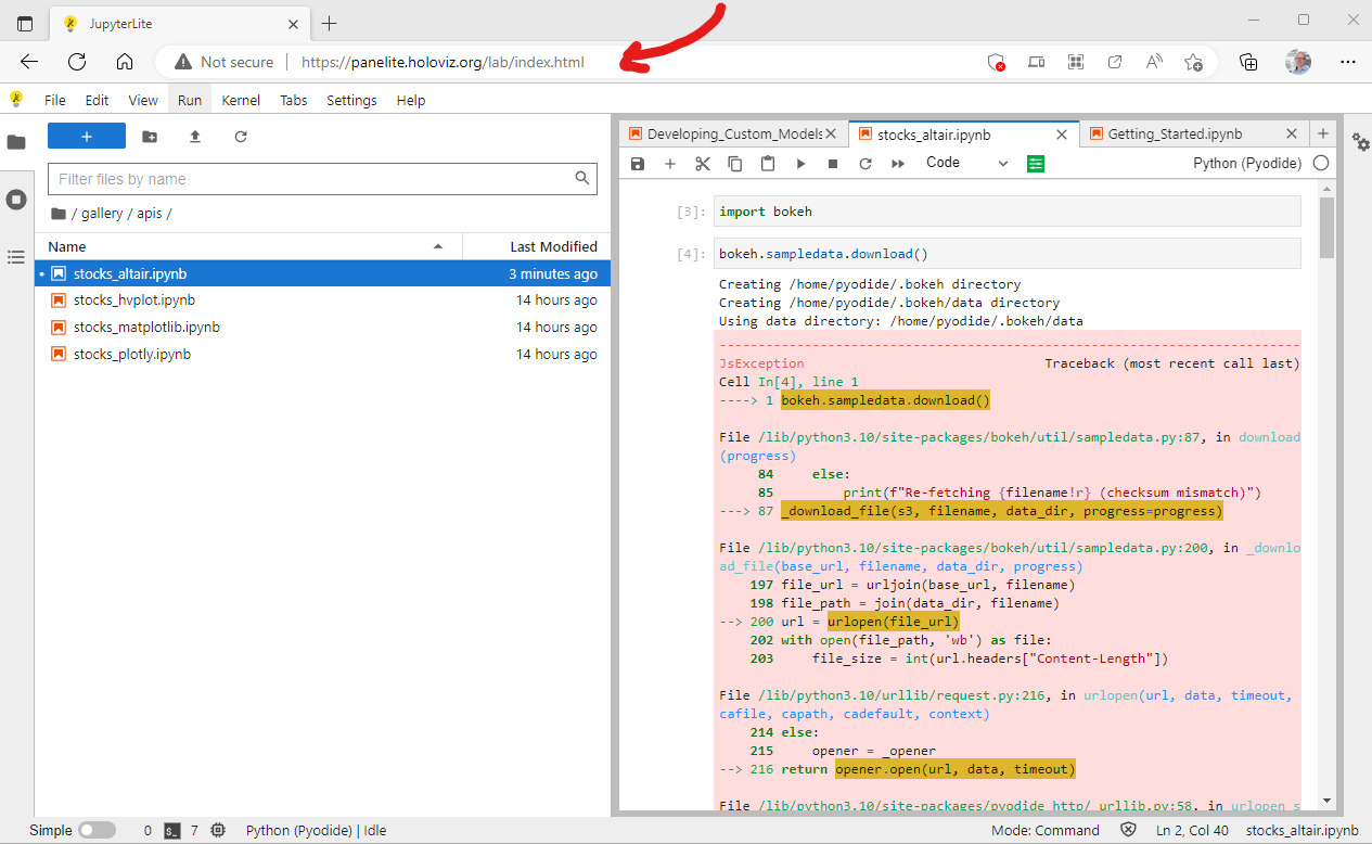 panelite is not secure · Issue #4208 · holoviz/panel · GitHub