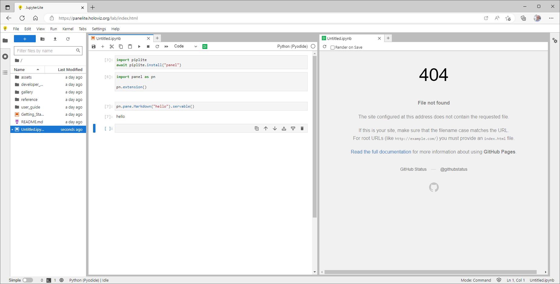 Enable The Panel Jupyter Preview To Work In Panelite · Issue 4217 