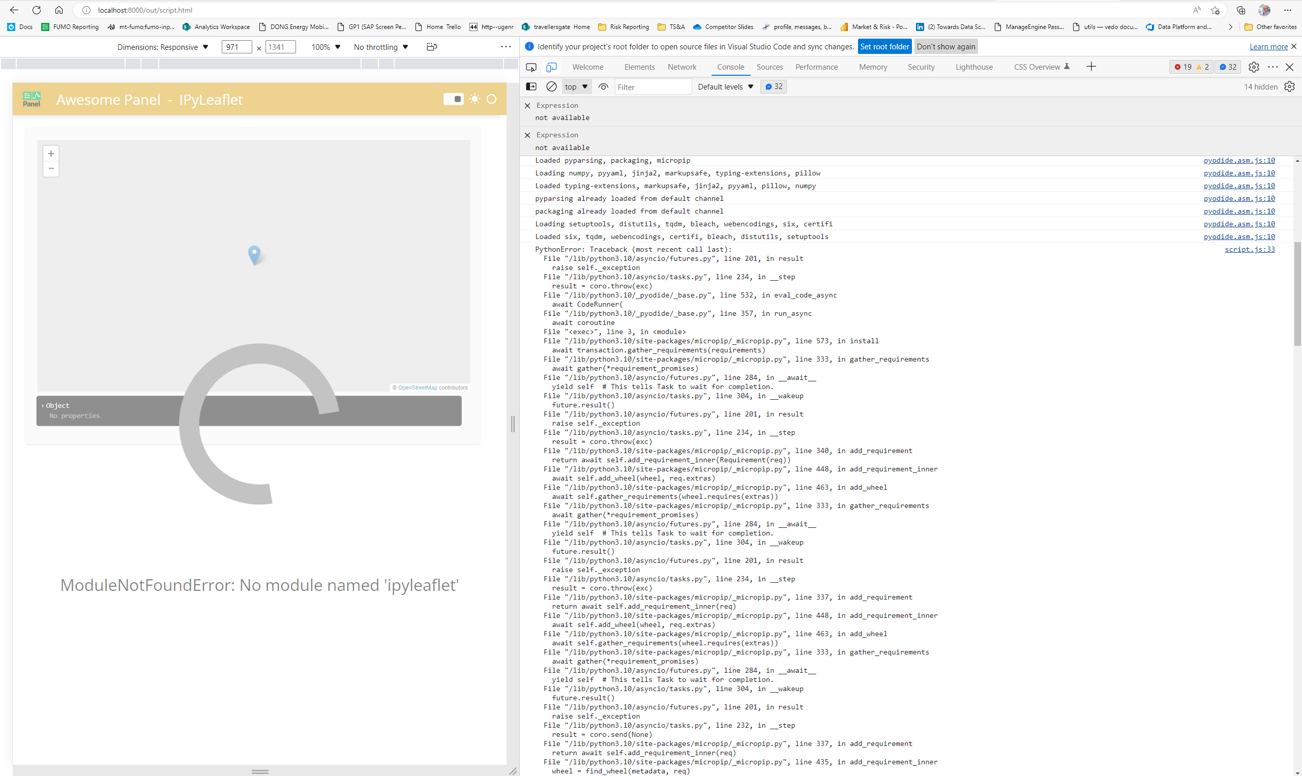 Ipyleaflet not working with Panel Convert · Issue #4500 · holoviz/panel · GitHub