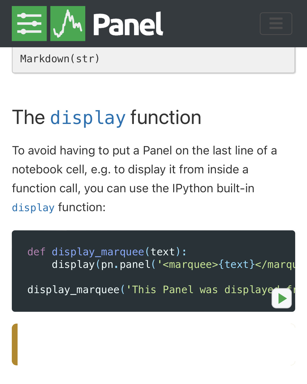Remove Description Of Display Function From Docs · Issue 4584 · Holovizpanel · Github