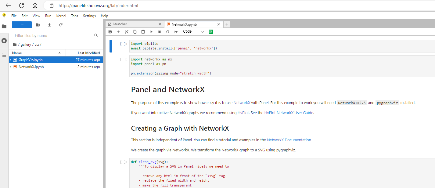 Missing Gallery notebooks · Issue #4641 · holoviz/panel · GitHub