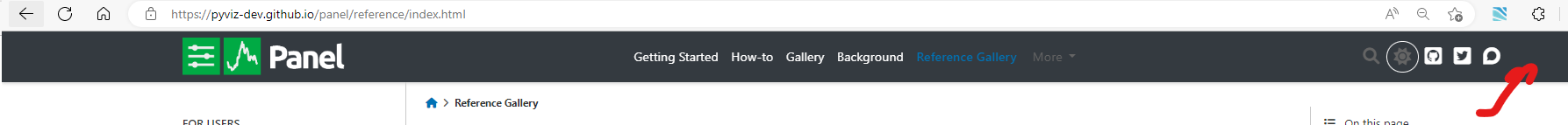 Add discord icon/ button to home page and README · Issue #4642 · holoviz/panel · GitHub