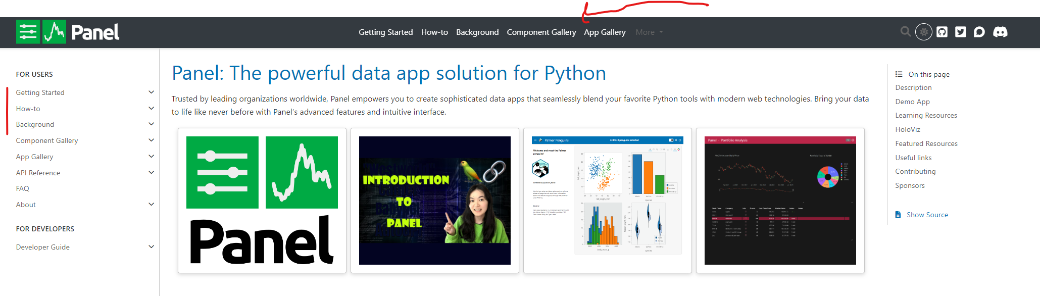 Reorder and Rename top entries in toc tree · Issue #4681 · holoviz/panel · GitHub