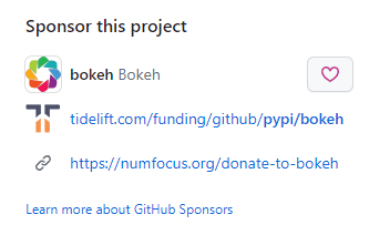 Add options to sponsor the project · Issue #4708 · holoviz/panel · GitHub