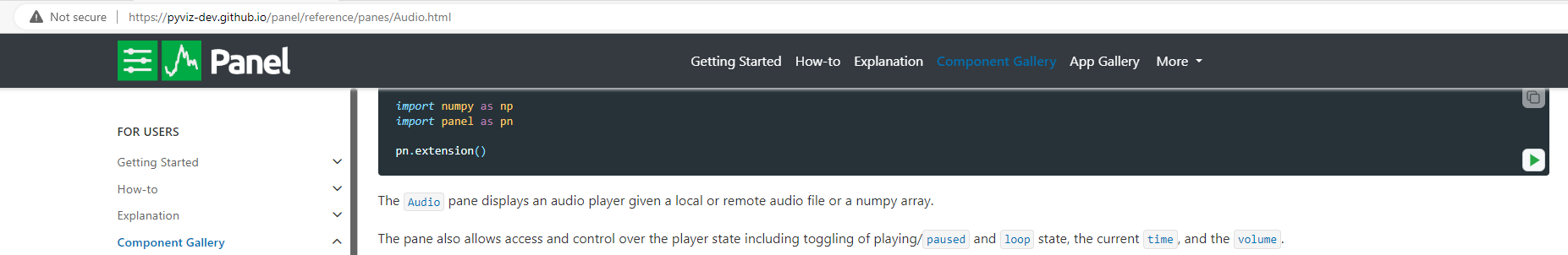 Dev website is not secure · Issue #4733 · holoviz/panel · GitHub