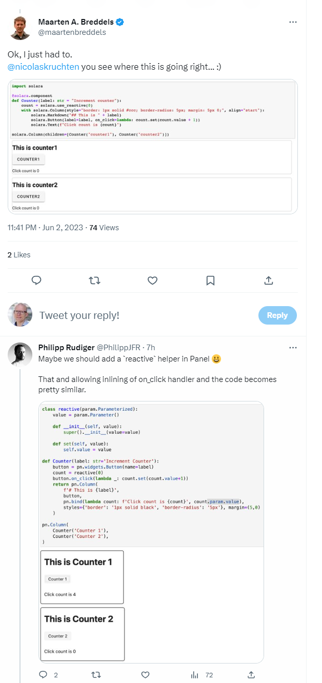 Allow setting "on_xyz" callbacks in constructor · Issue #5024 · holoviz/panel · GitHub