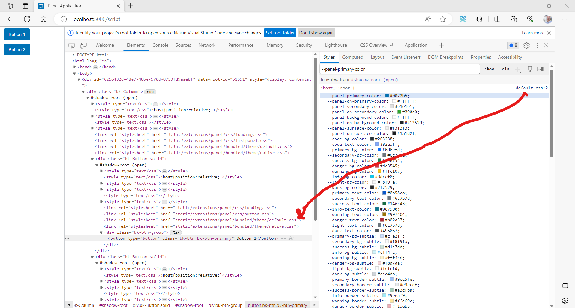 CSS Variables set inside components · Issue #5321 · holoviz/panel · GitHub