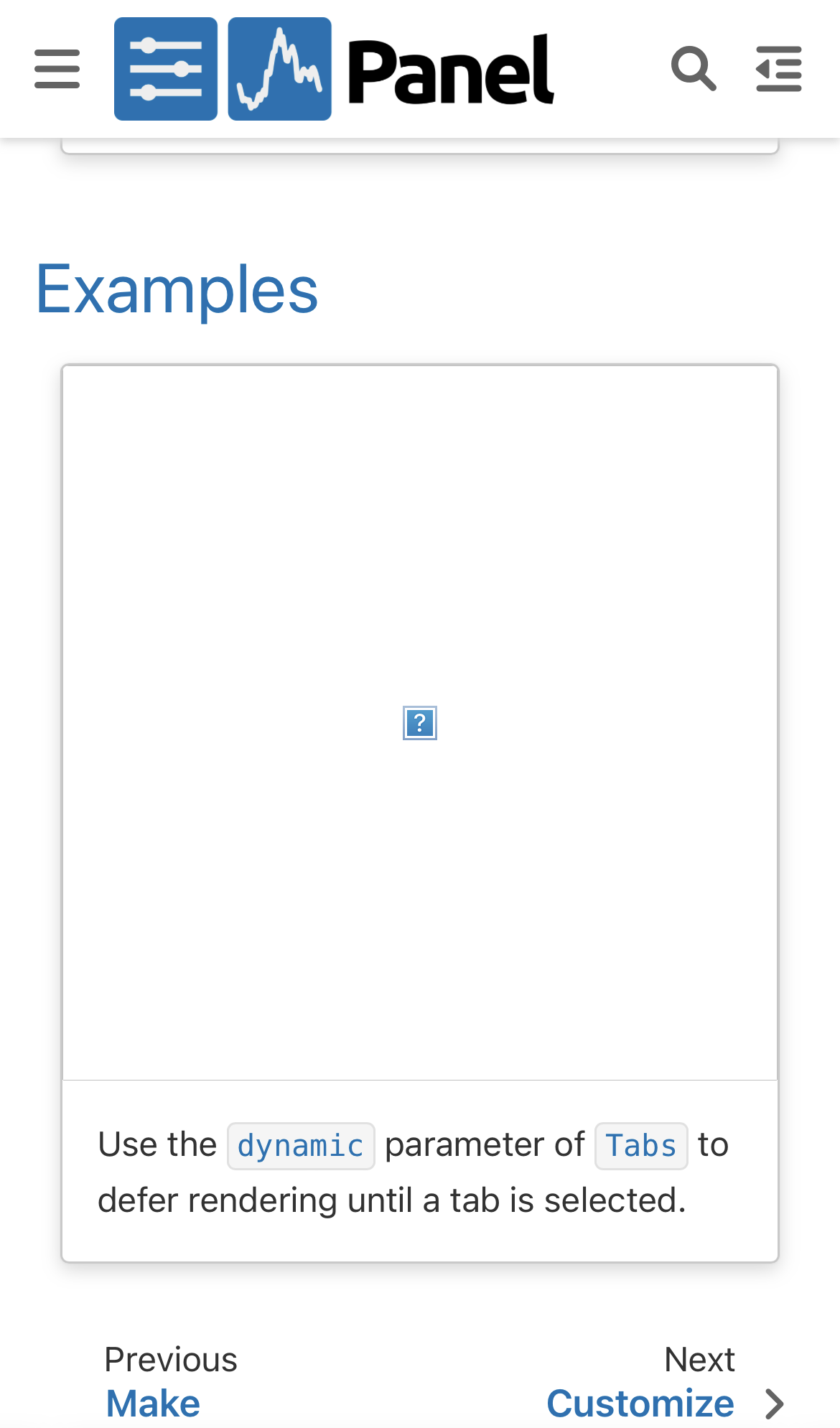 Arrange Components Examples Missing Picture · Issue 5356 · Holoviz Panel · Github
