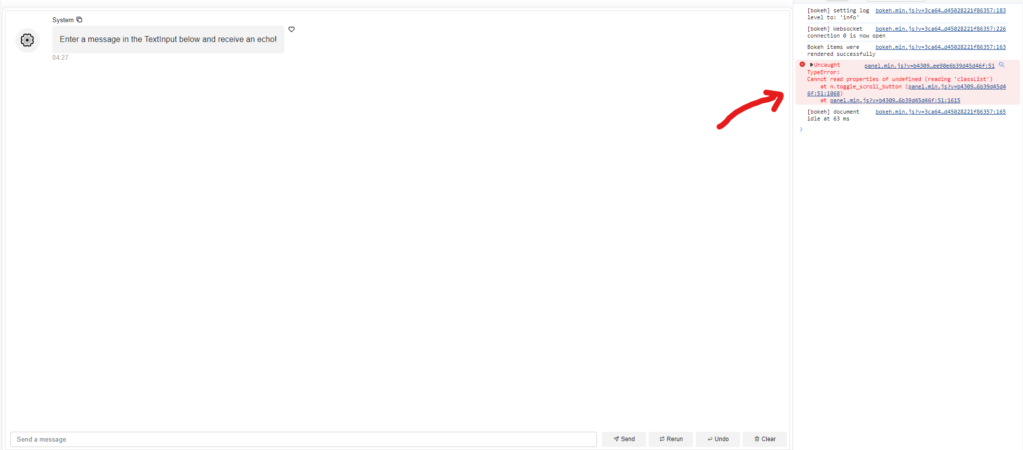 TypeError: Cannot read properties of undefined · Issue #37 · holoviz-topics/panel-chat-examples ...