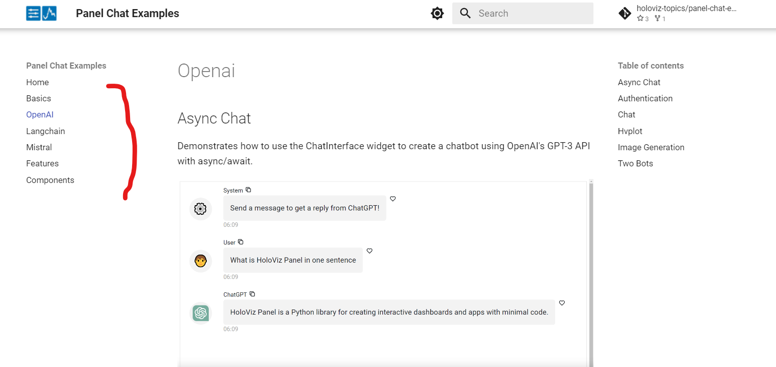 Menu not sorted · Issue #55 · holoviz-topics/panel-chat-examples · GitHub