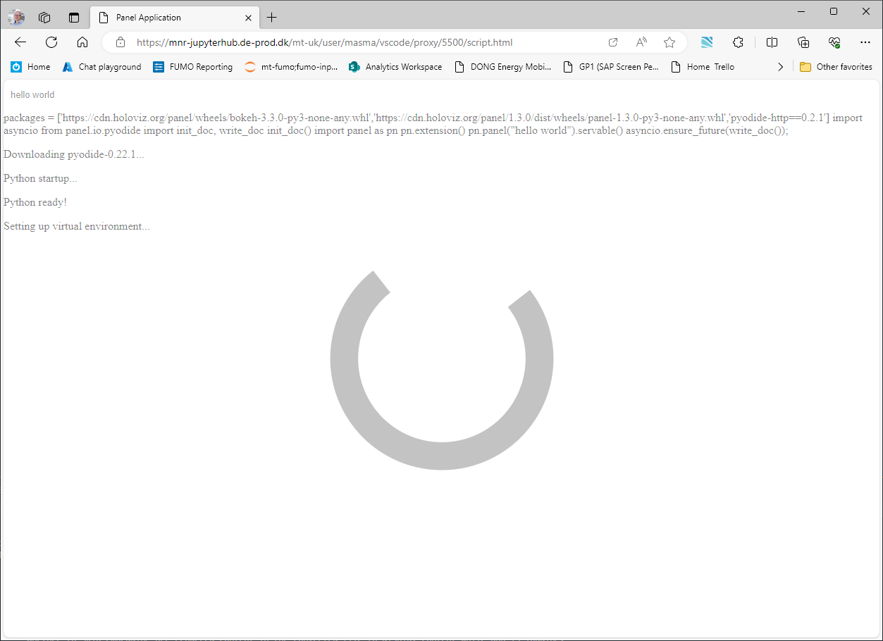 Panel Convert To Pyscript Is Broken · Issue 5767 · Holoviz Panel · Github
