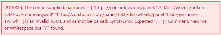 Pyscript Wasm Example Broken · Issue 5770 · Holoviz Panel · Github
