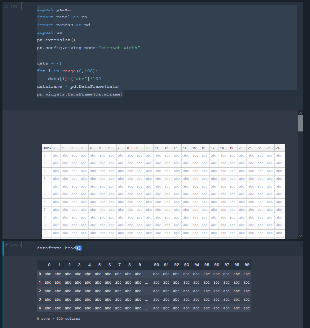 DataFrame widget does not render DataFrames with many columns nicely · Issue #1178 · holoviz ...