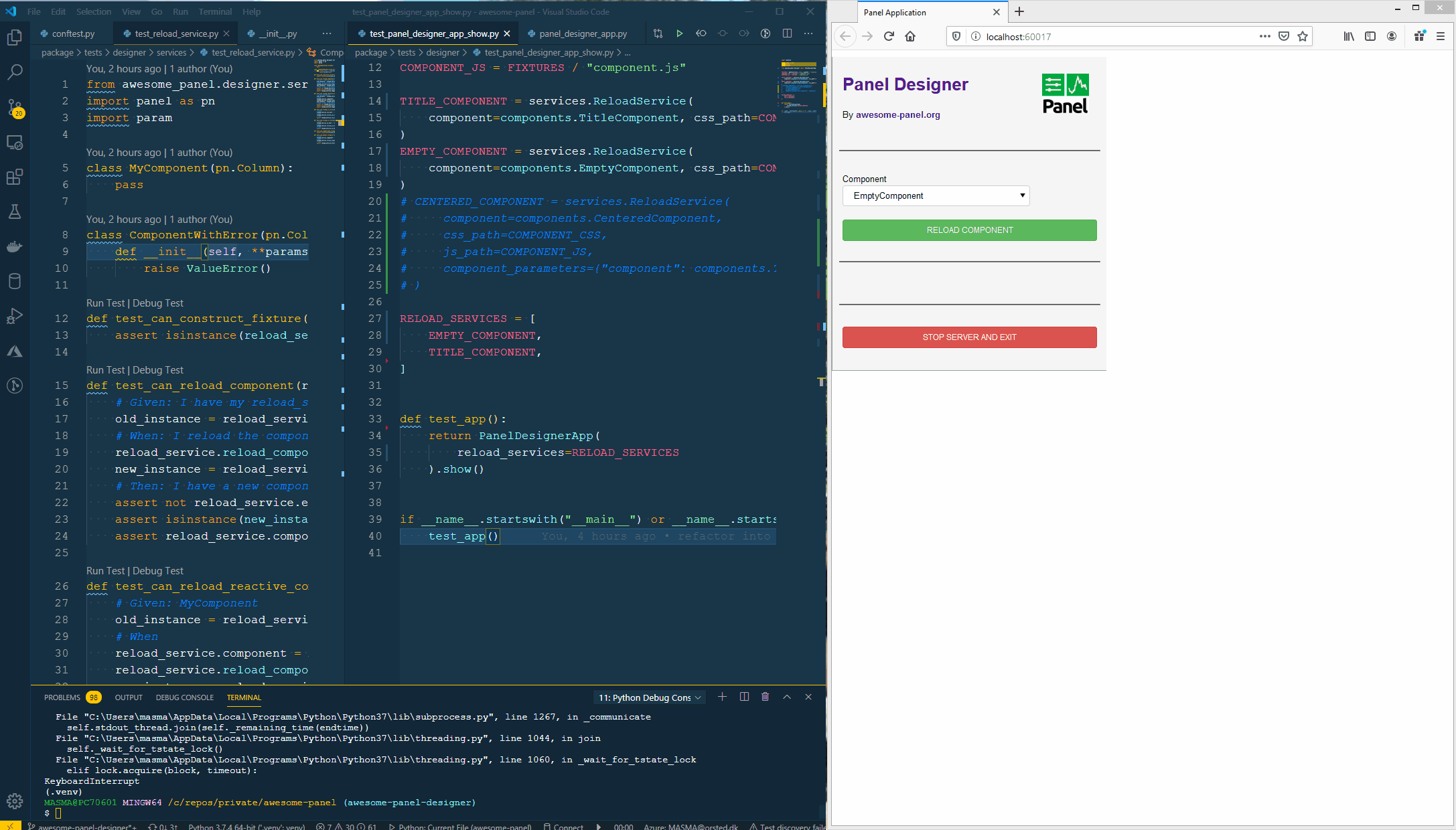 Cannot efficiently change `panel.Param.object` dynamically · Issue #1330 · holoviz/panel · GitHub