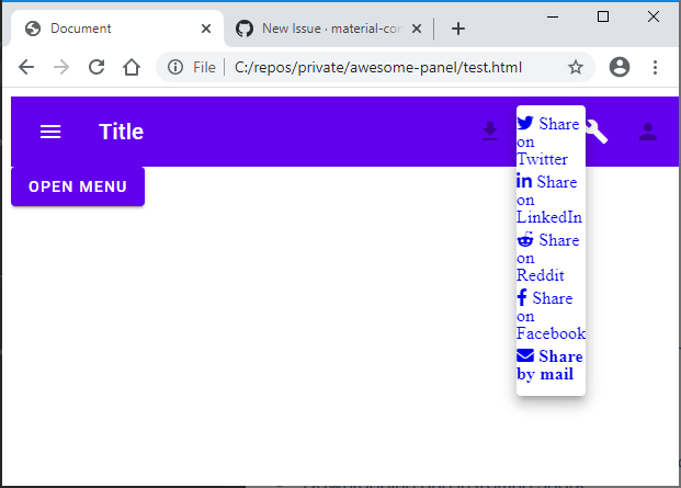 Cannot Use Mwc Menu With Mwc List Item Via · Issue 1341 · Material Components