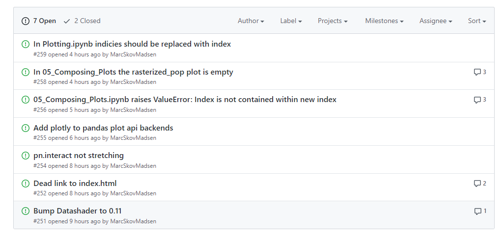 Feedback and suggestions for improvements · Issue #260 · holoviz/holoviz · GitHub