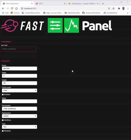 Please bring the Fast Components to the world of Data and Python ...