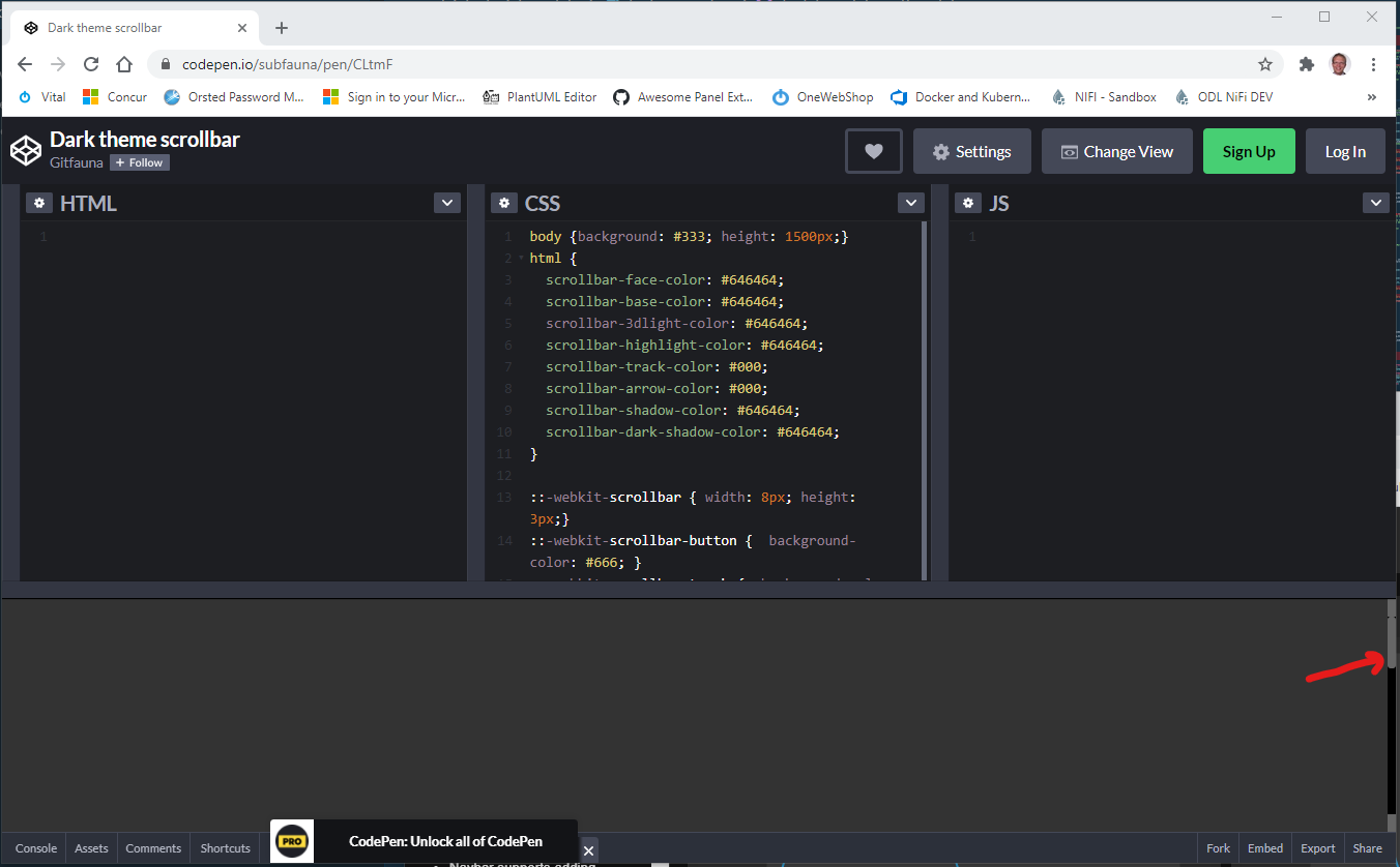 Please darken scrollbars in Dark Theme · Issue #1686 · holoviz/panel · GitHub