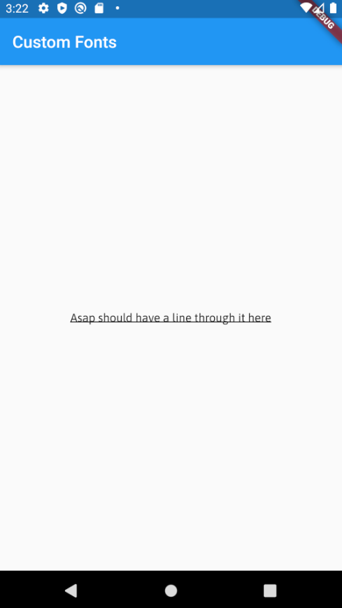 [FontLoader] Font does not render lineThrough correctly on Android. · Issue #49239 · flutter ...