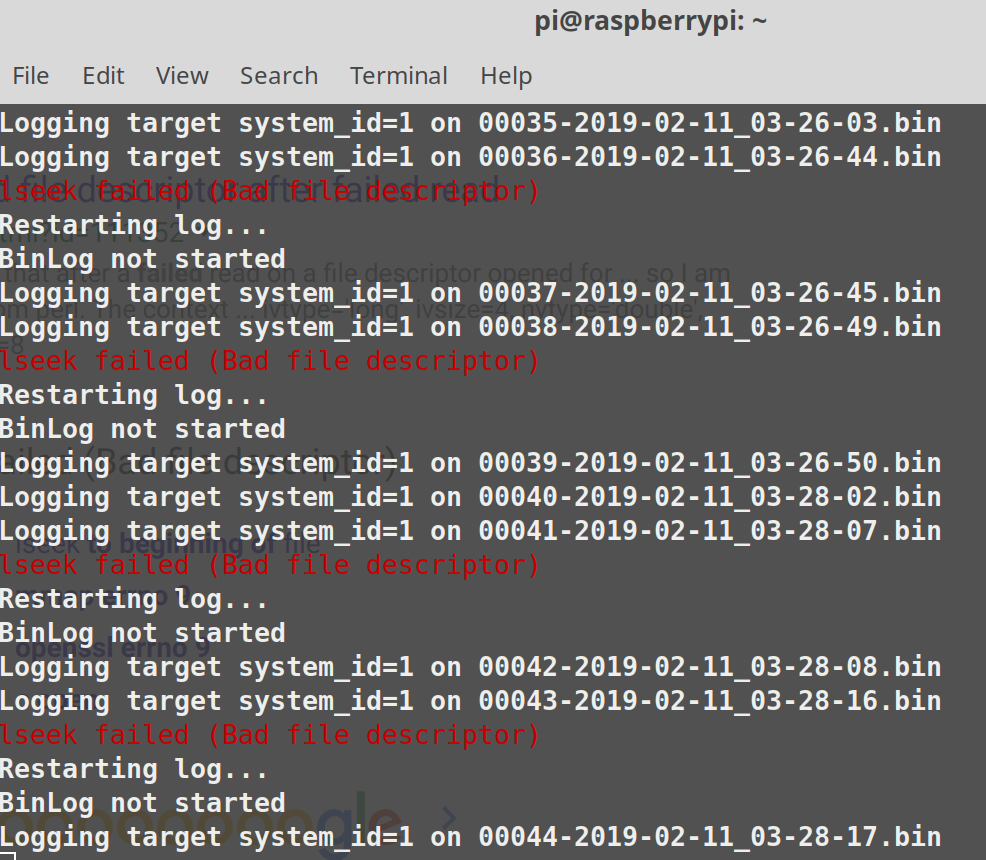 Logging Creates Multiple Files Some Zero Length When Armed · Issue 155 · Mavlink Router