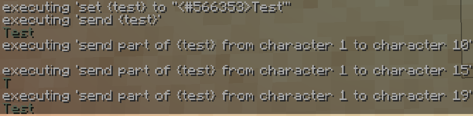 Invisible color tags are included in "Part Of" expression · Issue #3212 · SkriptLang/Skript · GitHub