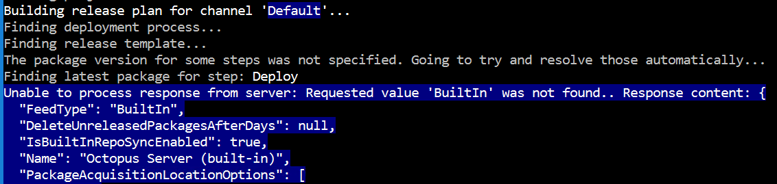 Octo.exe 4.5.0 fails trying to create releases against 2019.1 server · Issue #5247 ...