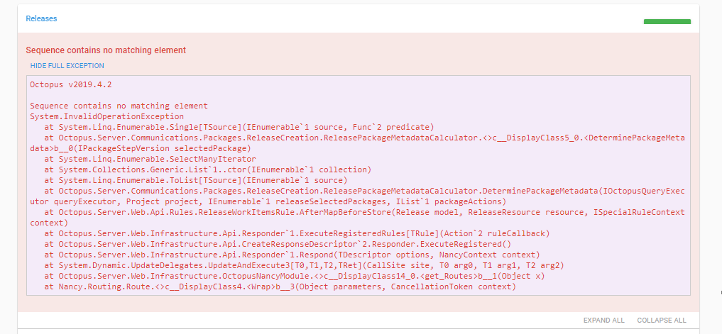 Package Metadata error when Deploy Release step is using a variable · Issue #5484 ...