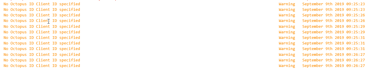 Octopus Id Auth Provider Causing Log Warnings · Issue 5844 · Octopusdeploy Issues · Github