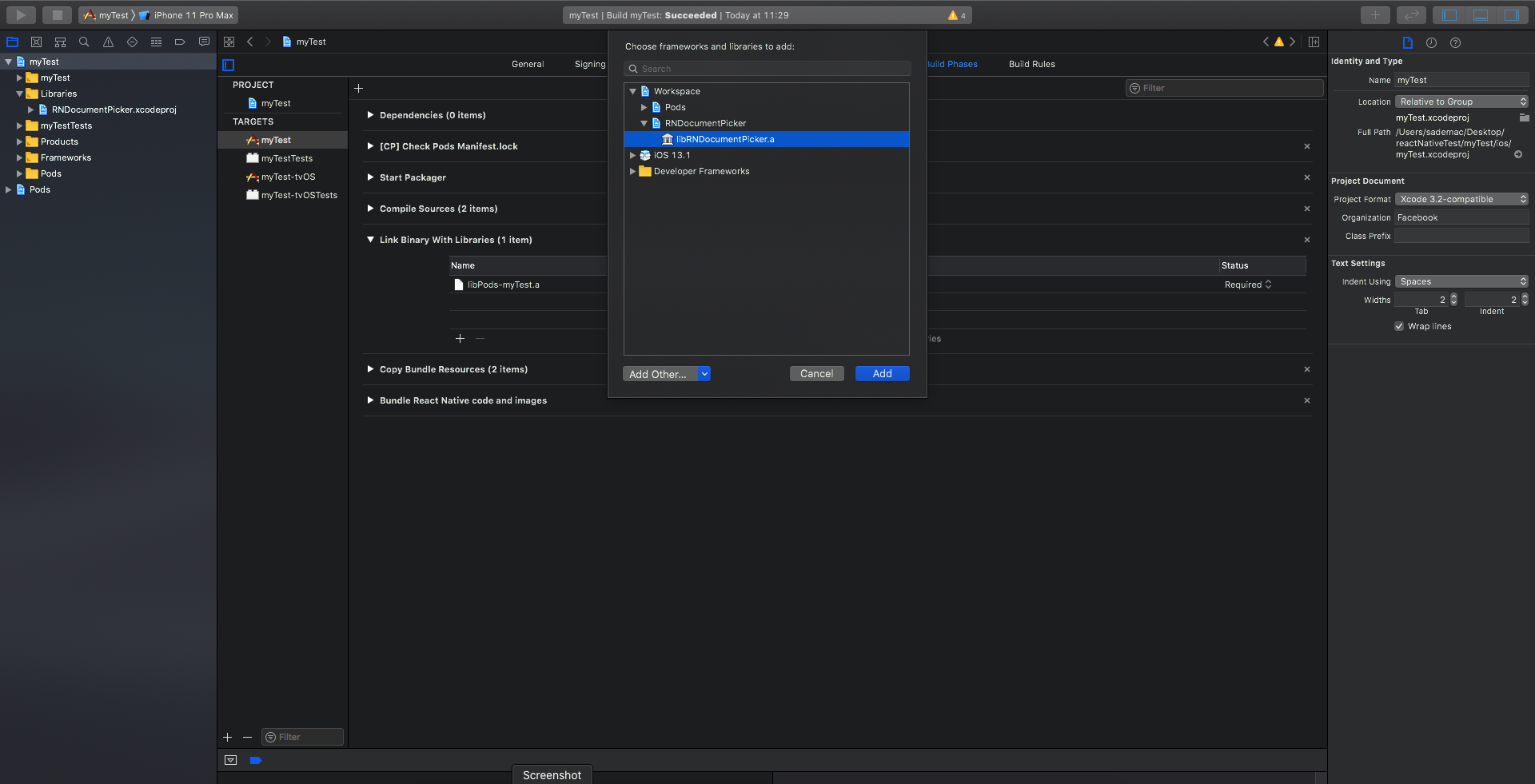 fatal error: 'React/RCTDefines.h' file not found (iOS) · Issue #249 · react-native-documents ...