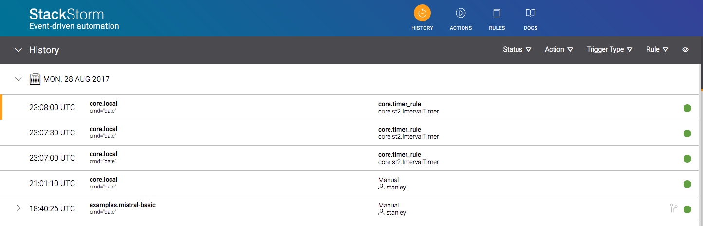 Dedicate "triggered by" field in CLI · Issue #3705 · StackStorm/st2 · GitHub