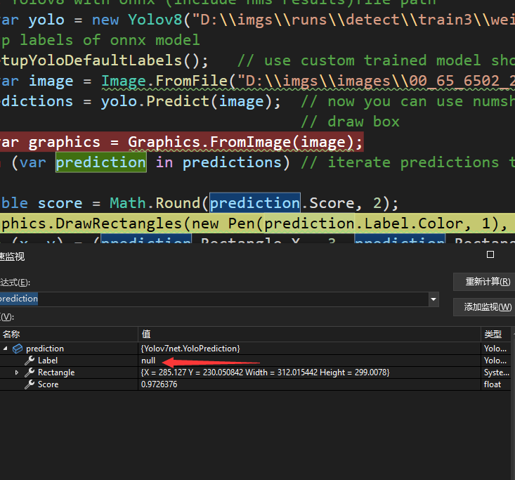 yolov8 自定义的模型，识别出来Label为空是什么原因 · Issue #24 · ivilson/Yolov7net · GitHub