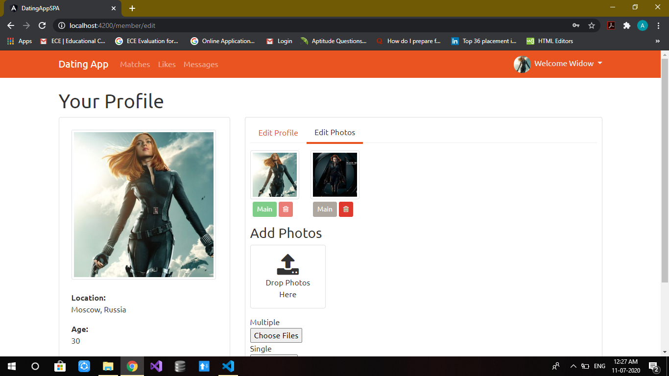 GitHub - Ankur-Dhall/DatingApp
