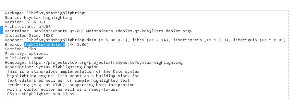 deepin-editor / libkf5syntaxhighlighting5 与 KDE的依赖 存在冲突 · Issue #1328 · linuxdeepin/developer ...