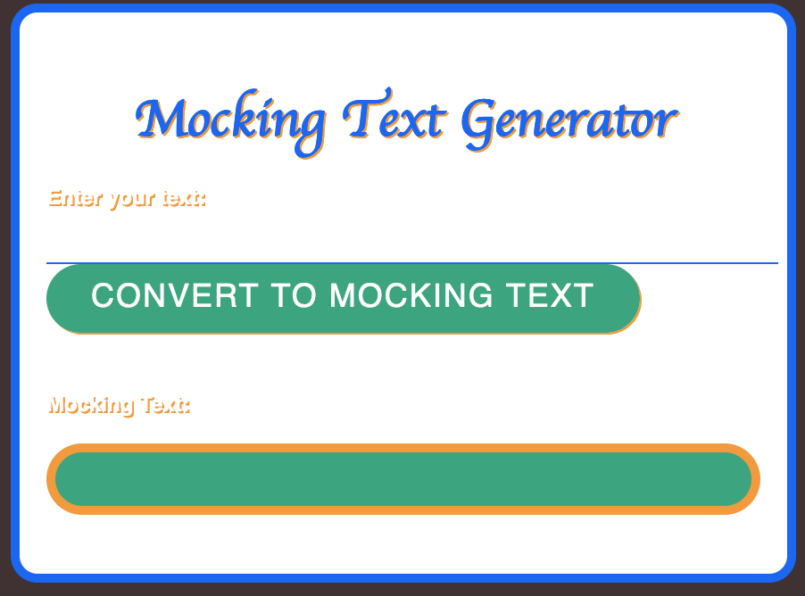 GitHub - reemhamz/mocking-text: Convert your text into mocking text ... GitHub - reemhamz/mocking-text: Convert your text into mocking text ...